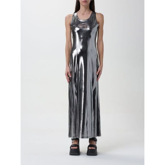 Diesel | Dresses | Diesel Dress Woman Silver | Poshmark